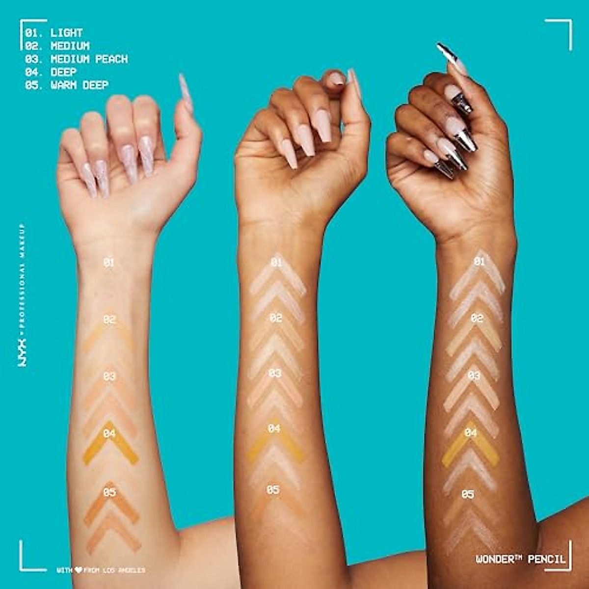 NYX PROFESSIONAL MAKEUP Wonder Pencil, Multi-Use Micro Highlighter & Concealer Stick - Light