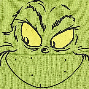 Grinch Youth Character Cuffed Beanie and Gloves Set Multicolored
