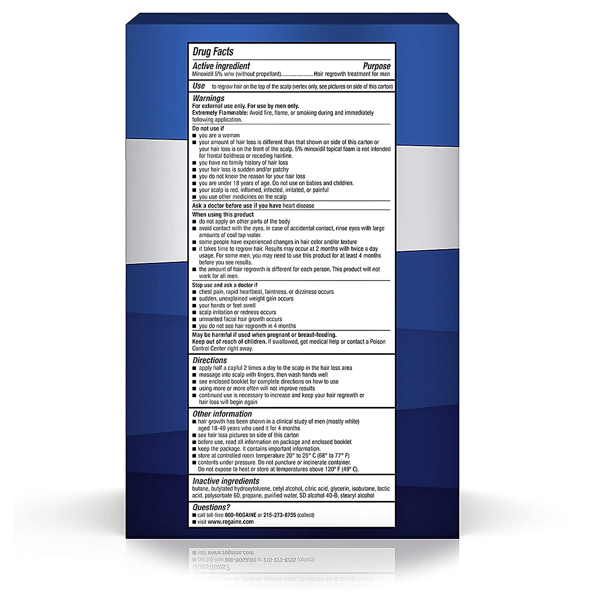 Rogaine Mens Foam Triple Pack