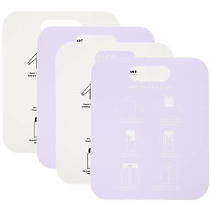 Cabilock 4pcs Shirt Folding Board Creative Lazy Foldable Plates Shirts Laundry Organizer Travel Home Shirt Folder Helper