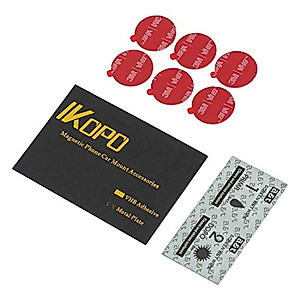 IKOPO 3M Adhesive Replacement Parts for Car Phone Holder - 6Pack Strongest VHB Adhesive Double-Sided Tape Sticker Pads Suitable for Magnetic Cell Phone Car Mount
