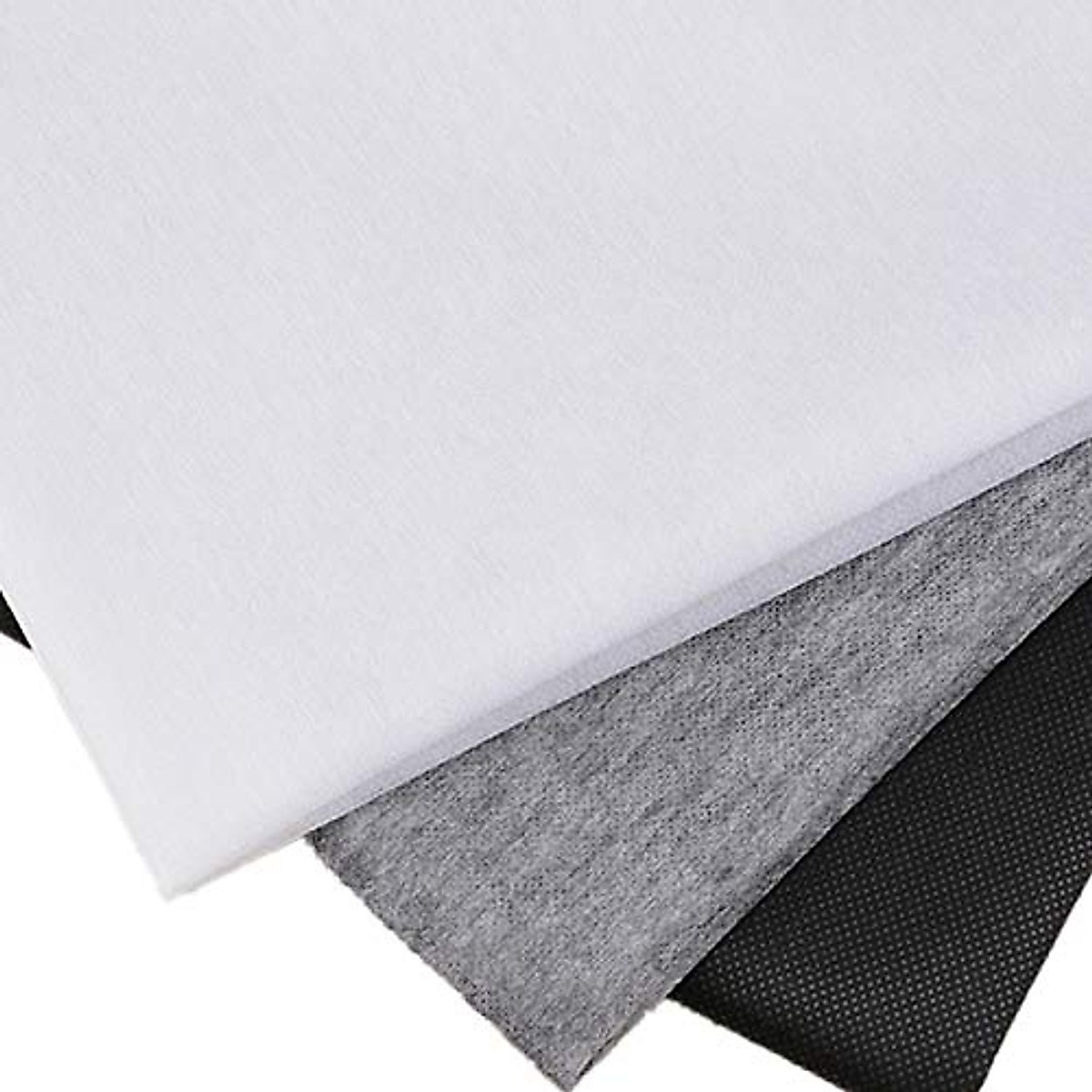 2 Meters Iron on Interfacing Non-Woven Grey Color Light Weight 40" Wide Single-Sided Fusible Shipped from US Good for DIY Ideas