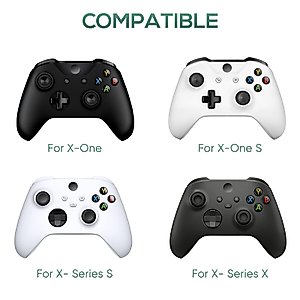 Controller Keyboard for Xbox Series X/S, Wireless 2.4G Ergonomic USB Gamepad Keypad QWERTY Chatpad with Audio and Headset Jack for Game Live Chat Compatiable with Xbox Series S/Series X/One/One S