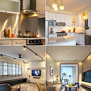 Par20 Bulbs, 6 Pack 120V 50W Par20 Halogen Light Bulbs 2500 Lumens High Output, Dmimable Reflector Par20 Flood Bulb for Recessed Light, Track Light, Range Hood Light, E26 Medium Base, Warm White