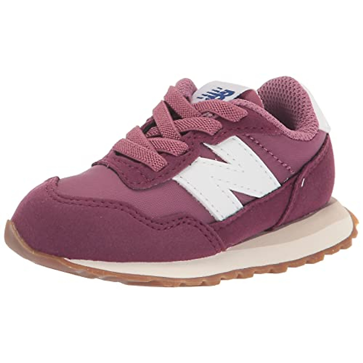 New Balance Kids 237 Bungee Sneaker, DARK EMBER/RAISIN, 6 M Toddler (1-4 Years)