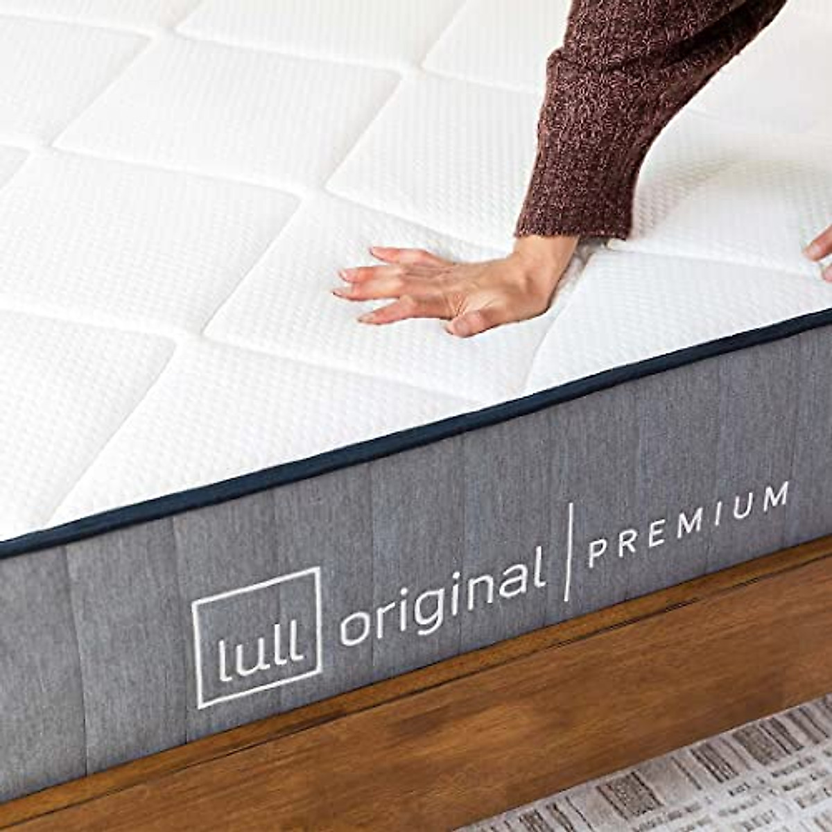 Lull The Original Premium Mattress - 4 Layers of Premium Memory Foam Mattress with Enhanced Cooling, Comfort, and Support. (Queen)