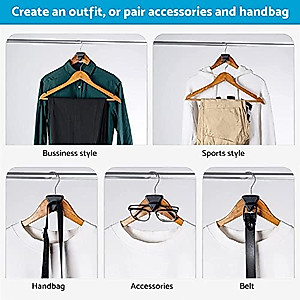 ALINREDBX Space Saving Hanger Hooks, Clothes Hanger Connector Hooks to Create Up to 3X More Closet Space, 18pcs Heavy Duty Cascading Hanger Hooks for Organizer Closet