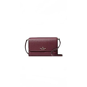 Kate Spade Brynn Leather Crossbody Bag (Deep berry)