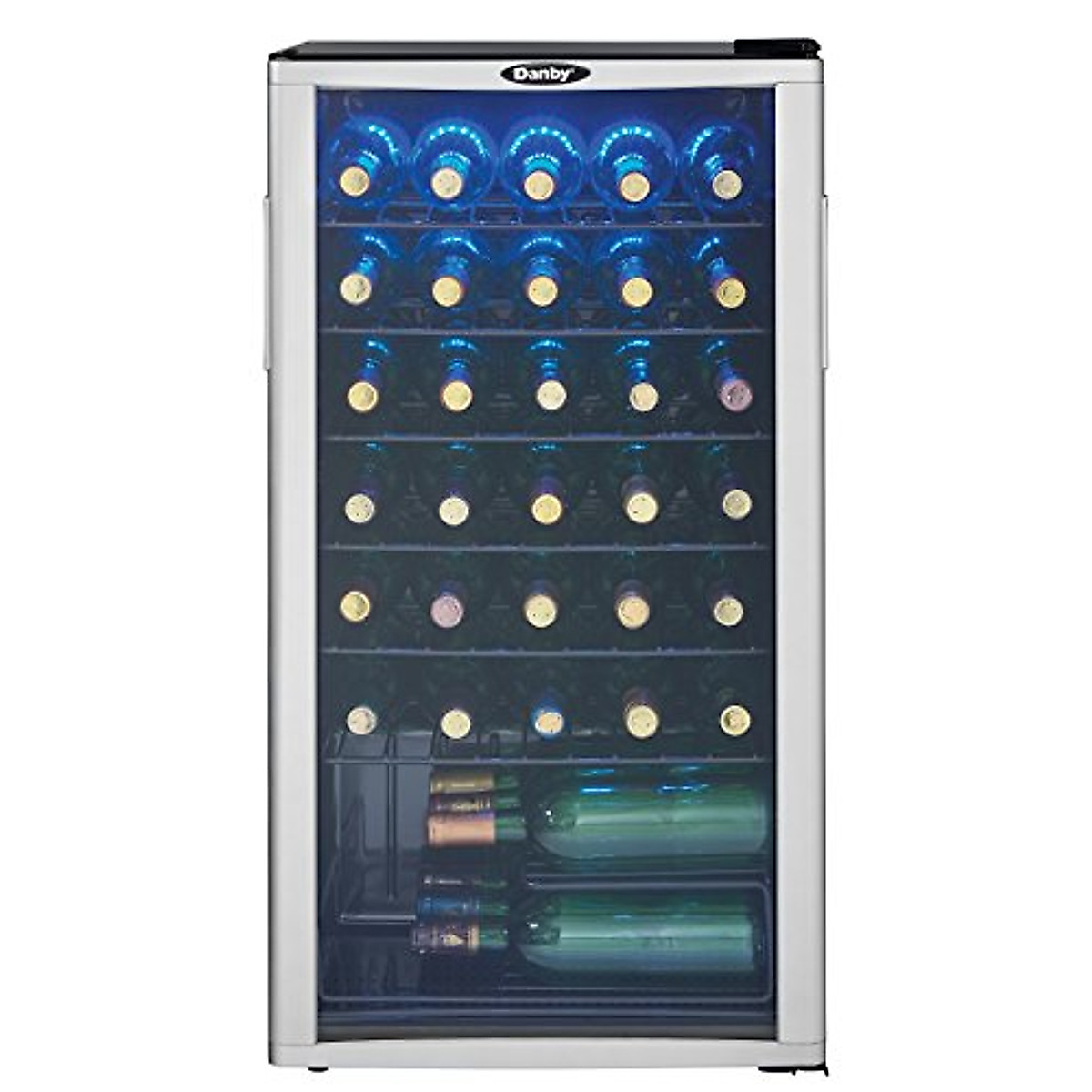 Danby DWC350BLP Free-Standing Wine Cooler, Stainless Steel-Matte