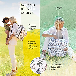 Petunia Pickle Bottom Boxy Backpack | Diaper Bag | Diaper Bag Backpack for Parents | Top-Selling Stylish Baby Bag | Spacious Backpack for On The Go Moms | Disney & Pixar Playday