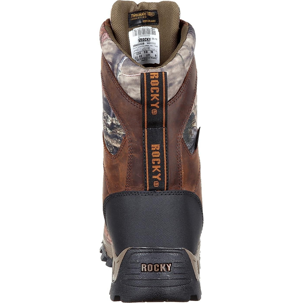 ROCKY 1000 Gram Insulated Hunting Boots with 3M Thinsulate Size 13(M)