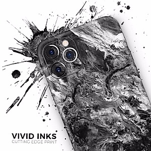 Design Skinz Liquid Abstract Paint V52 - DesignSkinz Protective Vinyl Decal Wrap Skin Cover Compatible with The Apple iPhone 11 Pro (Full-Body, Screen Trim & Back Glass Skin)