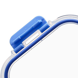 Amazon Basics Glass Food Storage Container with BPA-Free Locking Lid - Set of 14