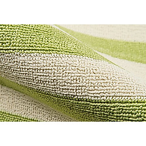 Momeni Rugs , Baja Collection Contemporary Indoor & Outdoor Area Rug, Easy to Clean, UV protected & Fade Resistant, 2'3" x 4'6", Green