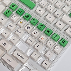 ZMX Custom Keycaps Set,PBT Dye Sublimation XDA Profile 137 Keys Full Size Keycap for Cherry Gateron MX Switch Mechanical Gaming Keyboard Accessory DIY Cute Keycap for Gift