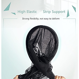 Mosquito Netting for Baby Stroller Full Cover Breathable and Stretchable Net Portable & Durable Zipper Mesh Mosquito Net Easy to Install for Infant Car Seat Bassinets Carrycot Cradles Black