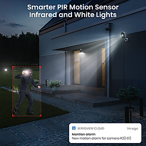 GALAYOU Cameras for Home Security Outside-2K Battery Powered WiFi Surveillance Indoor/Outdoor, Security Cameras with Motion Siren, Color Night Vision Waterproof, Cloud/SD Storage 2.4Ghz WiFi