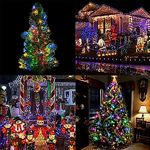 buways Fairy Lights,2-Pack Battery Operated Waterproof Multicolor 50 LED Fairy String Lights,16.4ft Silver Wire Light with Remote Control for Christmas Parties,Garden and Home Decoration