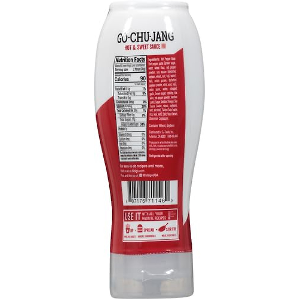 bibigo - Gochujang Sauce, Hot and Sweet Flavor, Perfectly Blended Flavors, Pantry and Party Must-Have, 11.5-oz