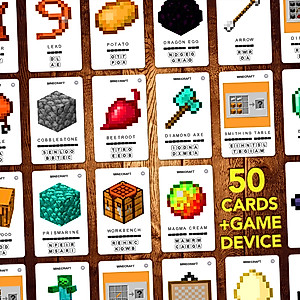 100 PICS Unofficial & Independent Minecraft Guide - Guess 100 Minecraft Items | Flash Cards with Slide Reveal Case | Card Game, Gift, Stocking Stuffer | for Kids and Adults | Ages 6+