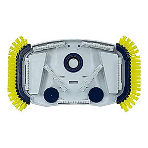 Aqua Select Weighted Pool Vacuum Head with Side Brushes for Cleaning Above Ground & Inground Swimming Pool | Flexible Handle with EZ Clips | Quickly Clean Walls, Corners and Slopes