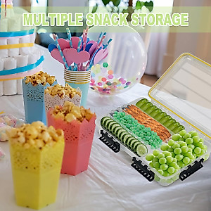 Zansens Travel Charcuterie Board with Lid,Snackle Box Container,Tackle Box for Snacks,Removable Dividers,Snacklebox,Keep Snacks Dry and Fresh,For Beaches, Picnics, Parties Organizer for Refrigerator