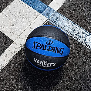 Spalding Varsity Blue/Black Outdoor Basketball 28.5"