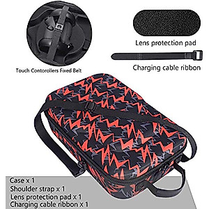 Oriolus Hard Case for Oculus Quest All-in-one VR Gaming Headset and Controllers Accessories Carrying Bag (Orange)