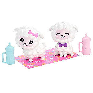 Barbie Skipper Doll and Accessories, Nurturing Playset, Brunette Doll with Fantasy Look, 2 Lambs, Stroller, Crib and Accessories