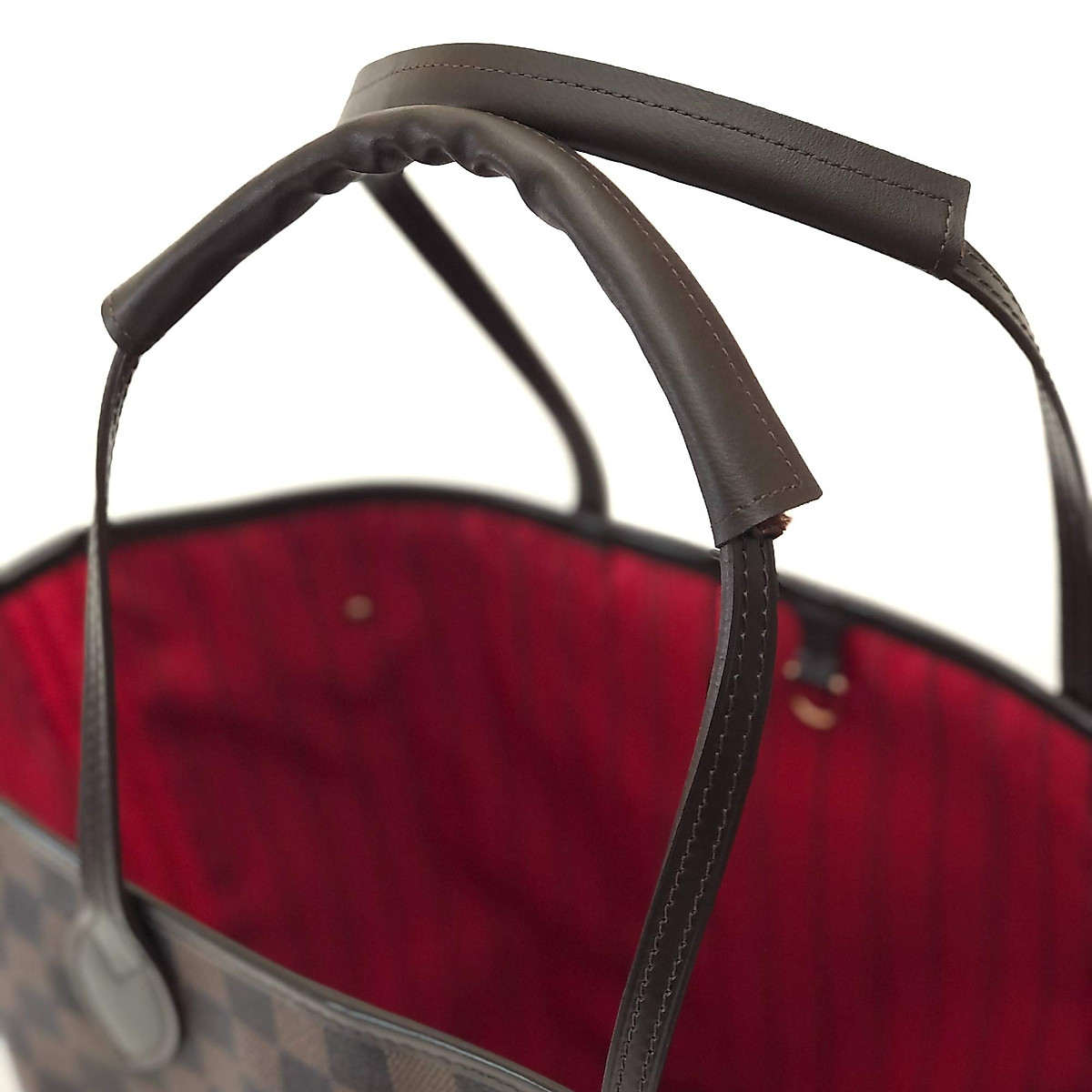 APRIKOT Handle Cover Wrap for LV Purses, Designer Bags (Brown)