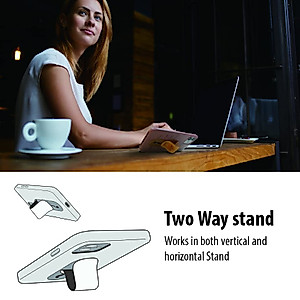 Momostick Flatstick, Cell Phone Finger Grip Strap Holder for Hand, Cell Phone Stand, New Slim Finger Loop Selfie Grip Compatible with Most Smartphones - Matte Navy