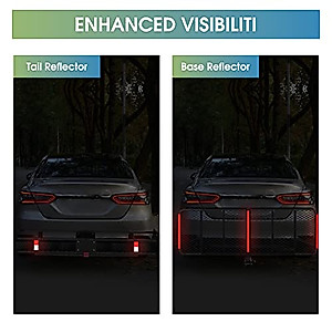 KAIZONPOT 60" x 24" x 6" Trailer Hitch Cargo Carrier Hitch Mount Folding Vehicle Cargo Basket 550lb Capacity Hitch Cargo Racks for Car