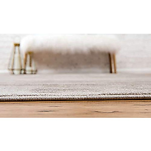 Unique Loom Uptown Collection Area Rug - Madison Avenue (8' x 10' Rectangle, Brown/ Ivory)