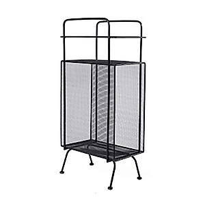Magazine & Newspaper Baskets Magazine Rack Simple Wrought Iron Bookshelf Iron Corner Bookshelf Indoor Living Room Floor Storage Rack Multifunctional Storage Rack Display Stand Simple Bedside Table