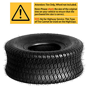 MOTOOS 20x8.00-8 Lawn Mower Garden Tractor Golf Cart Tires 20x8.00x8 Tubeless Turf Tires 4 Ply Load Range B Pack of 2
