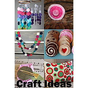 Playfully Ever After 2 Inch Brown 58pc Stiff Felt Circles