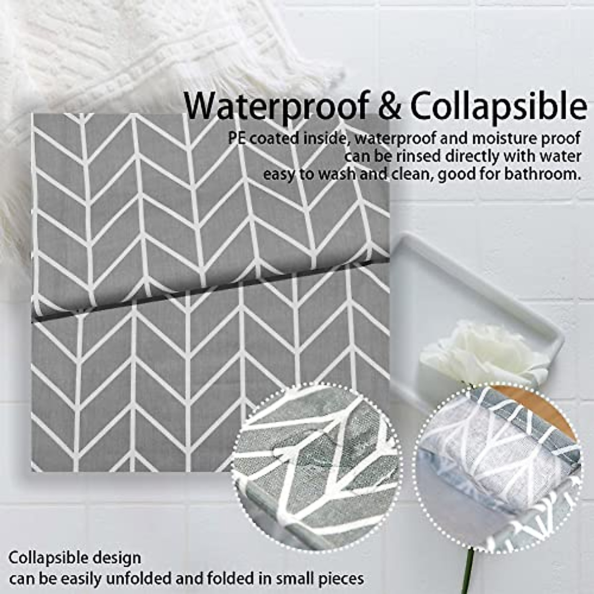 ReNext Storage Bins, Foldable Colors Storage Bin Closet Toy Box Container Organizer Fabric Basket