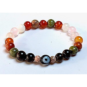 Fertility Support Stretch Bracelet, Pregnancy Bracelet - Crystals for Well-Being & Balance