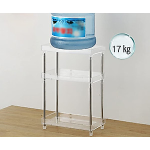 DYNSL Shower Caddy Countertop Acrylic Bathroom Organizer Trays, 3 Tier Standing Bathroom Holder Kitchen Storage Rack for Counter, Shelf for Bathroom, Desktop Makeup Organizer, Office