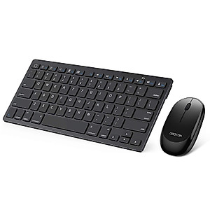 OMOTON Bluetooth Keyboard and Mouse Combo, Wireless Keyboard Mouse for iPad Pro 13,11(2024)/12.9, iPad 10th/9th/8th/7th Gen, iPad Air 6/5/4, and Bluetooth Enabled Devices (Black)