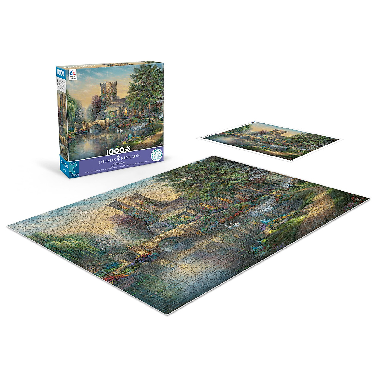 Ceaco - Thomas Kinkade - Willow Wood Chapel - 1000 Piece Jigsaw Puzzle