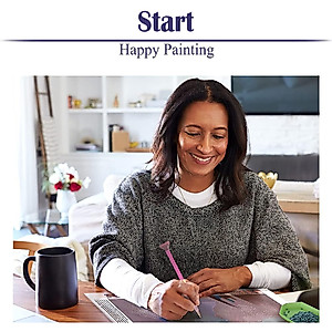 OFRKE 2 Pack 5D Diamond Art Painting,Large Christmas Diamond Painting Kits for Adults,DIY Full Drill Crystal Rhinestone Art and Craft,Gem Art Christmas Tree Painting with Diamond Home Wall(28X16inch)