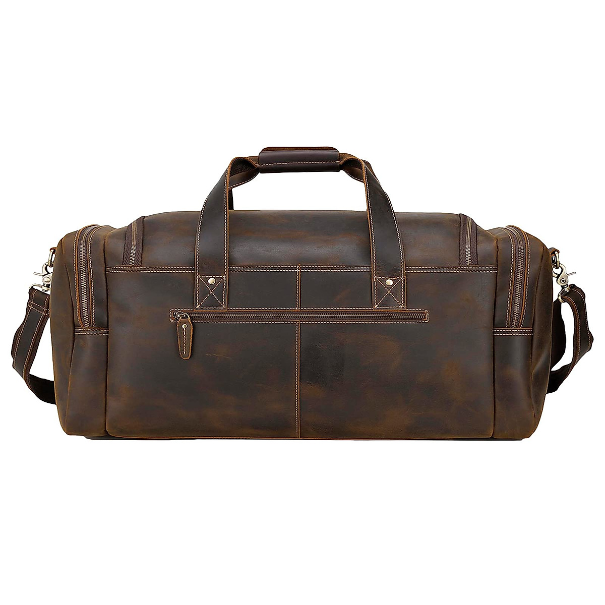 Polare 30" Leather Duffel Weekender Travel Bag For Men With Full Grain Cowhide Leather XX-Large 72L