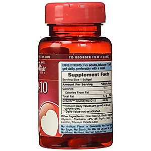 Puritan's Pride Q-Sorb CO Q-10 600 mg-30 Softgels