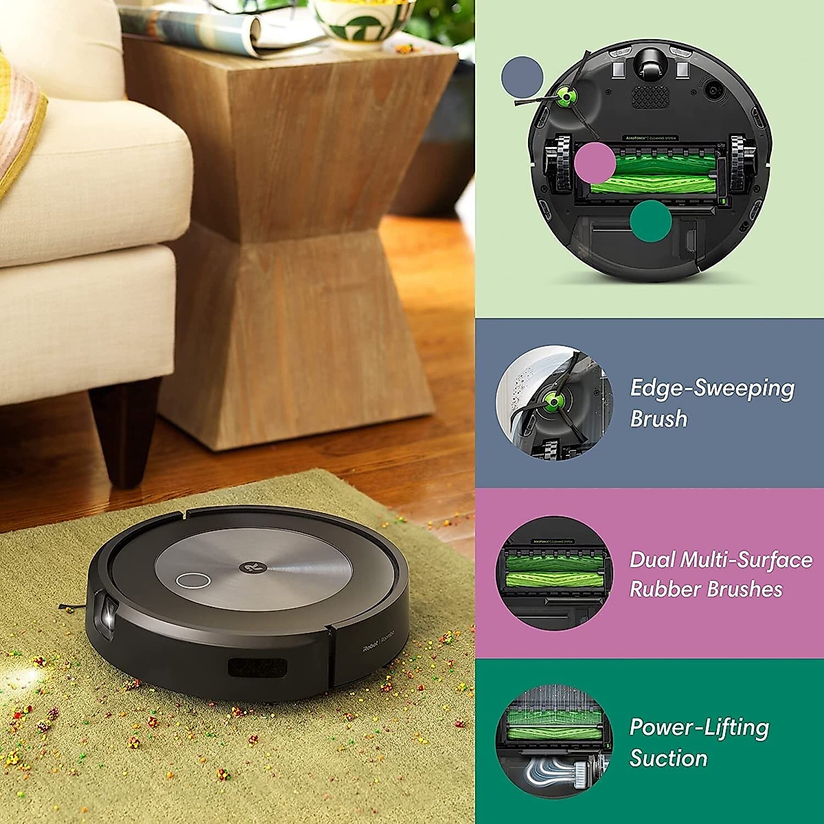 iRobot Roomba j7 Wi-Fi Connected Robot Vacuum (Renewed)