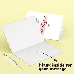 Simple Thank You Card for Him Her, Thank You Gifts Card for Mentor Boss, Lovely Thank You Card for Mom Dad, A Little Card to Say A Big Thank You