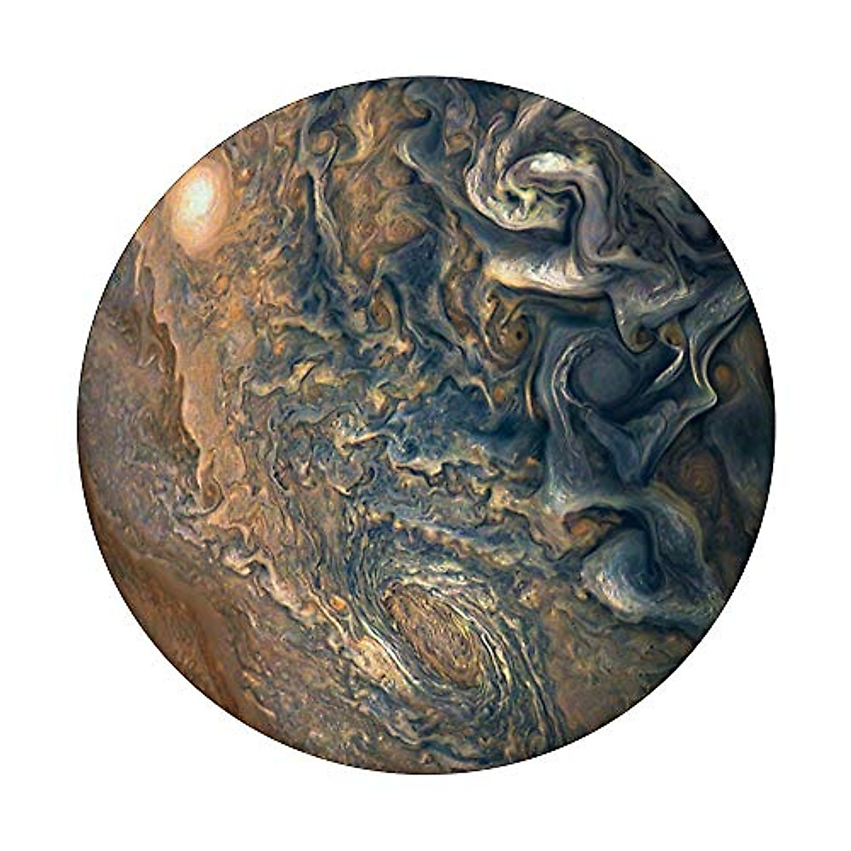 Planet Jupiter Atmosphere Clouds Colorful Pattern Telescope PopSockets PopGrip: Swappable Grip for Phones & Tablets
