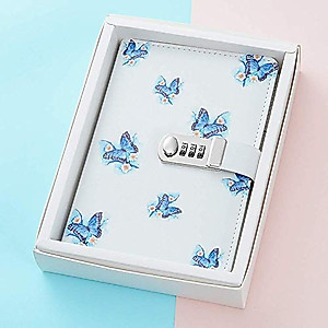 Sealei A5 (8.47 X 5.9 Inch) Lock Journal Diary Notebook Combination Locking Journal Diary,Diary with Combination Lock (Style 1)