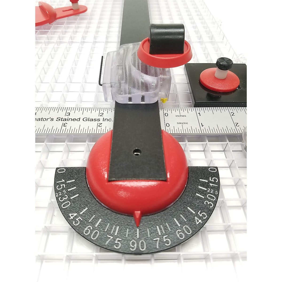 Creator's Beetle Bits Mini Glass Cutting System Portable Work Station for Geometric Shapes Complete with 2 Waffle Grids and Push Button Flying Beetle Glass Cutter Included - DIY - Made in The USA