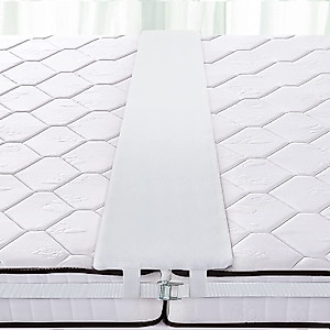 SPRINGSPIRIT Bed Bridge Twin to King Converter Kit - Improved Style, Mattress Strap Include, Twin Bed Connector for 2 Single Twin Mattress, Easy Assemble, Great for Stayovers & Guest.